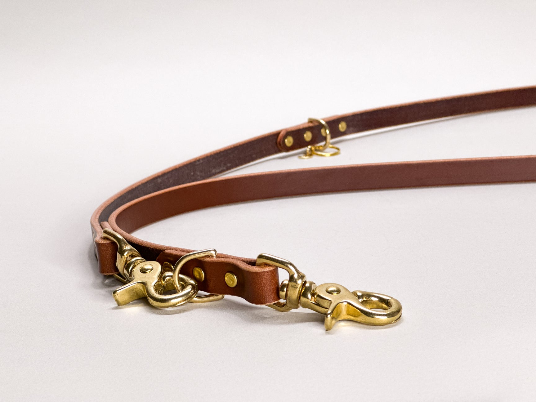 Strange Tails | Handmade Leather Dog Leash | Mahogany